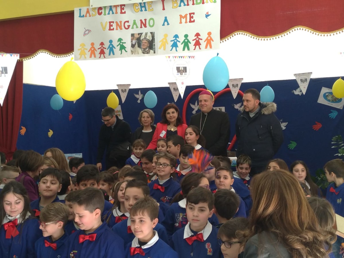 Il Vescovo Monsignor Panzetta, in visita pastorale all’I.C. ”M.G ...