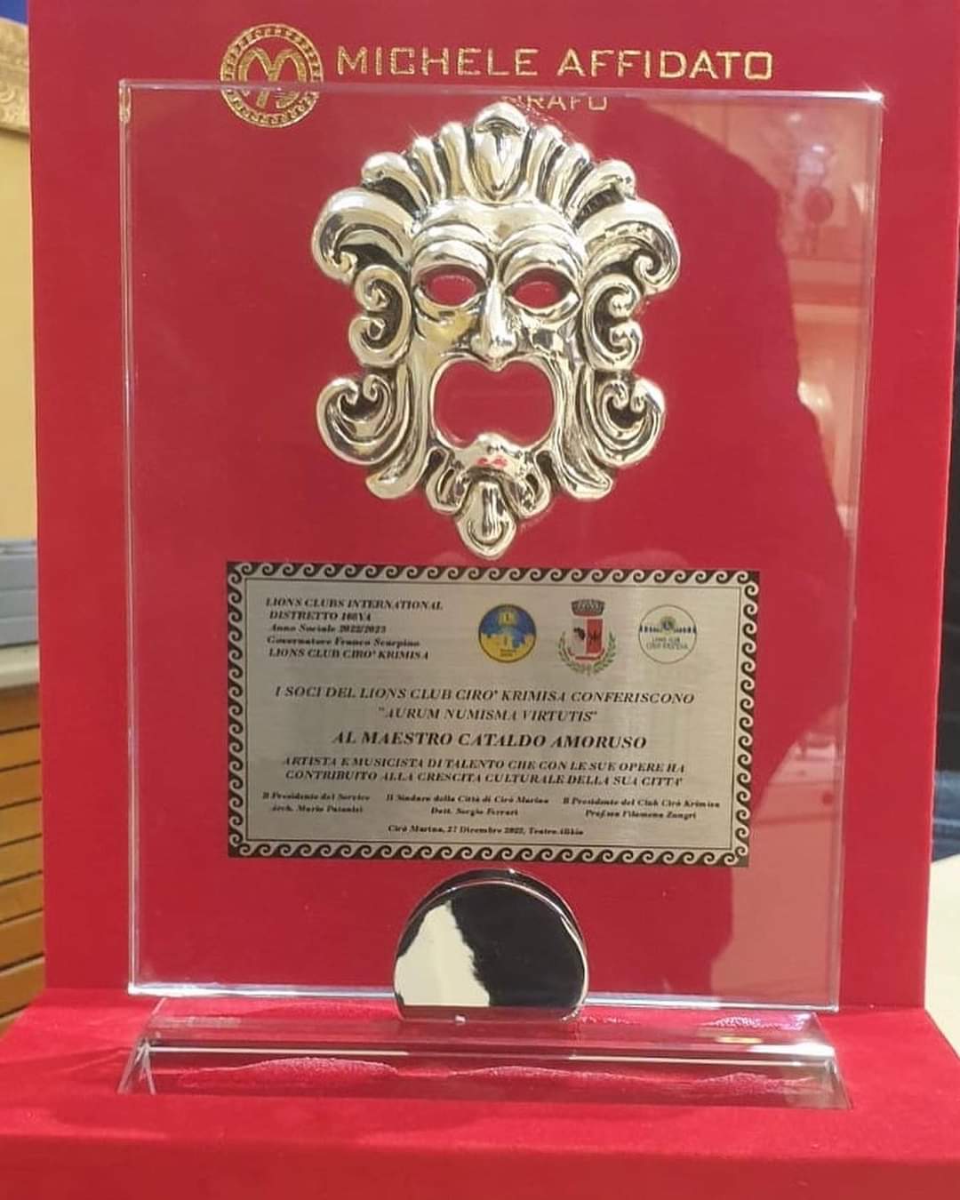 Il 27 dicembre al Teatro Alikia il Lions Club Cirò Krimisa ha reso ...